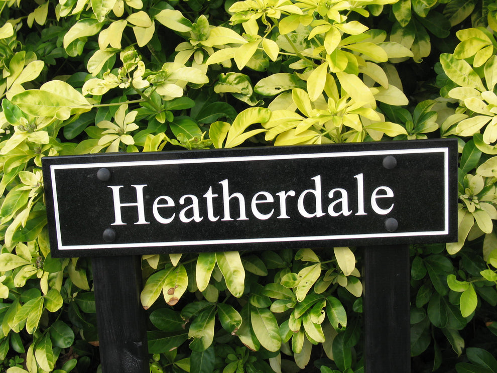 Corian House Sign-Deep engraved-400mm x 100mm – COUNTY HOUSE SIGNS