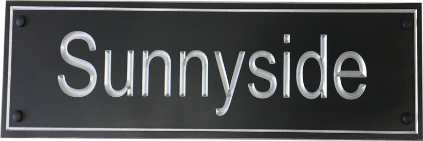 Corian House Sign-Deep engraved-400mm x 150mm – COUNTY HOUSE SIGNS