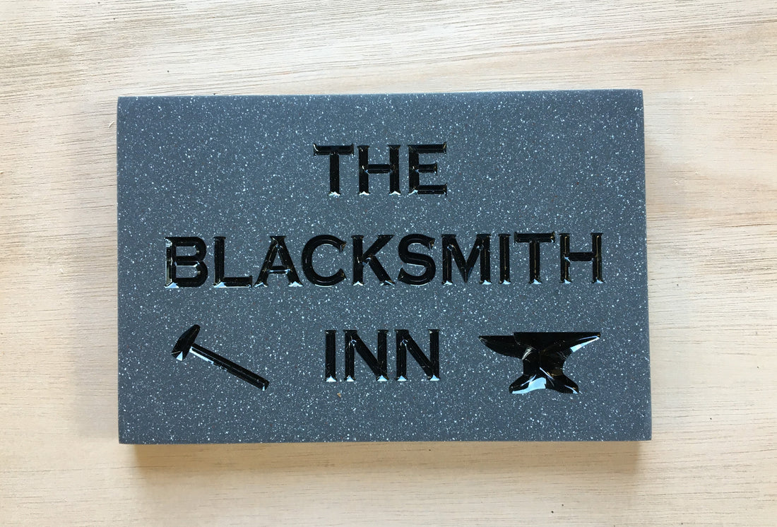 Corian House Sign-Deep engraved-200mm x 150mm – COUNTY HOUSE SIGNS